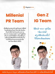 Gen Y |VS| Gen Z – PhysicsFarm ฟิสิกส์ฟาร์ม